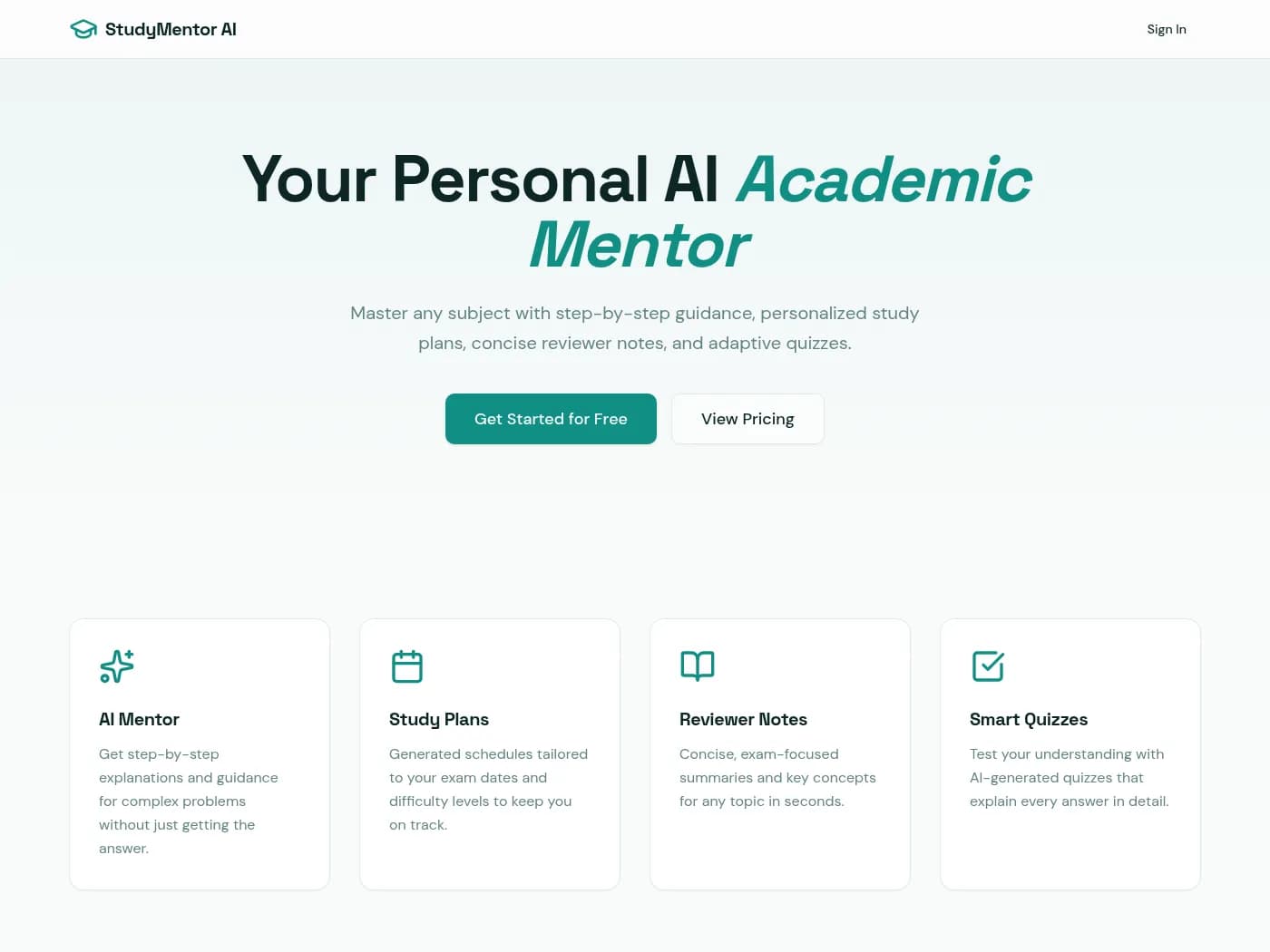 StudyMentor AI