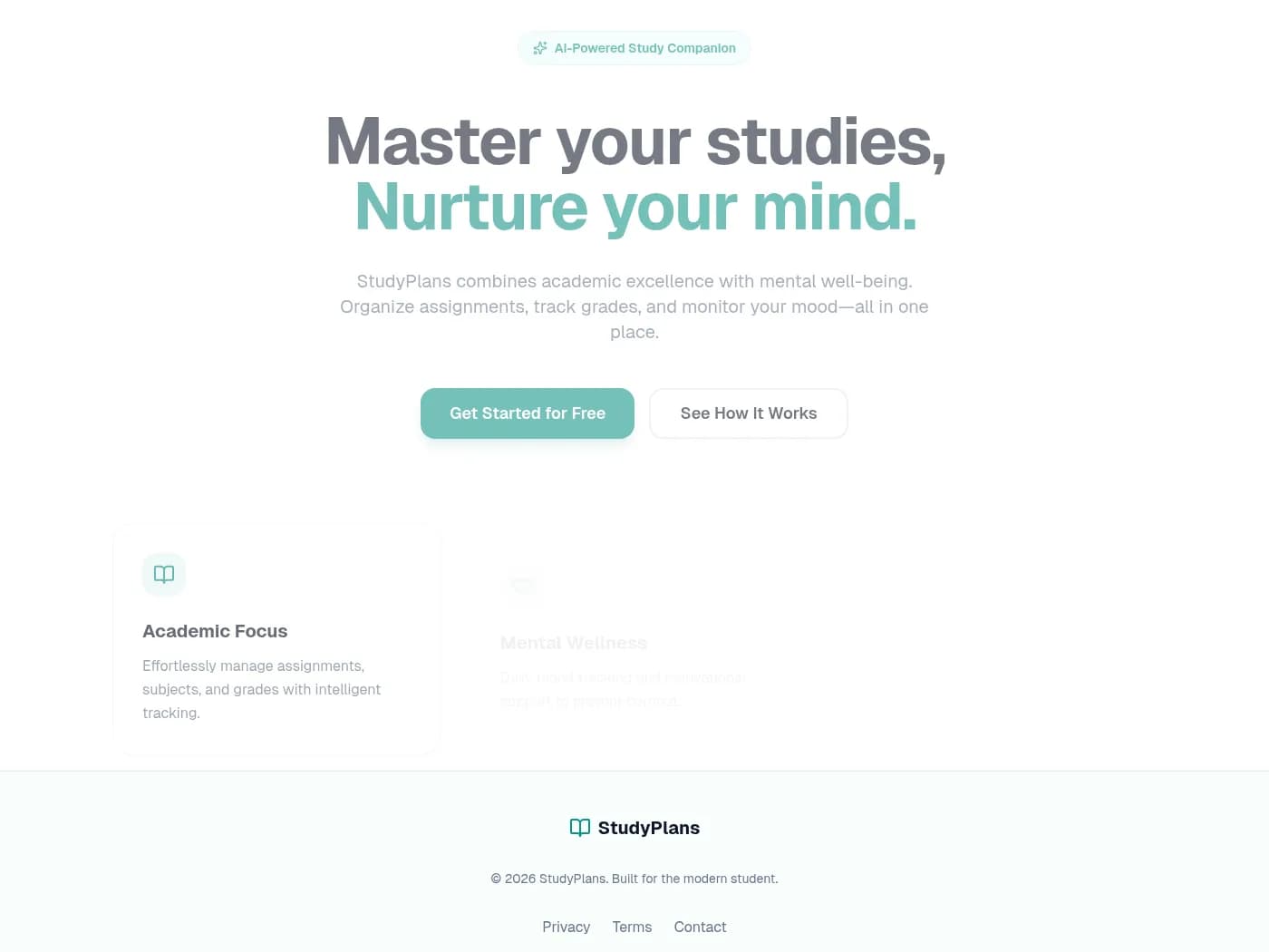 StudyPlans Web Suite
