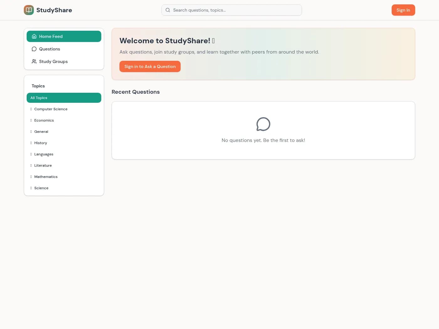 StudyShare Network