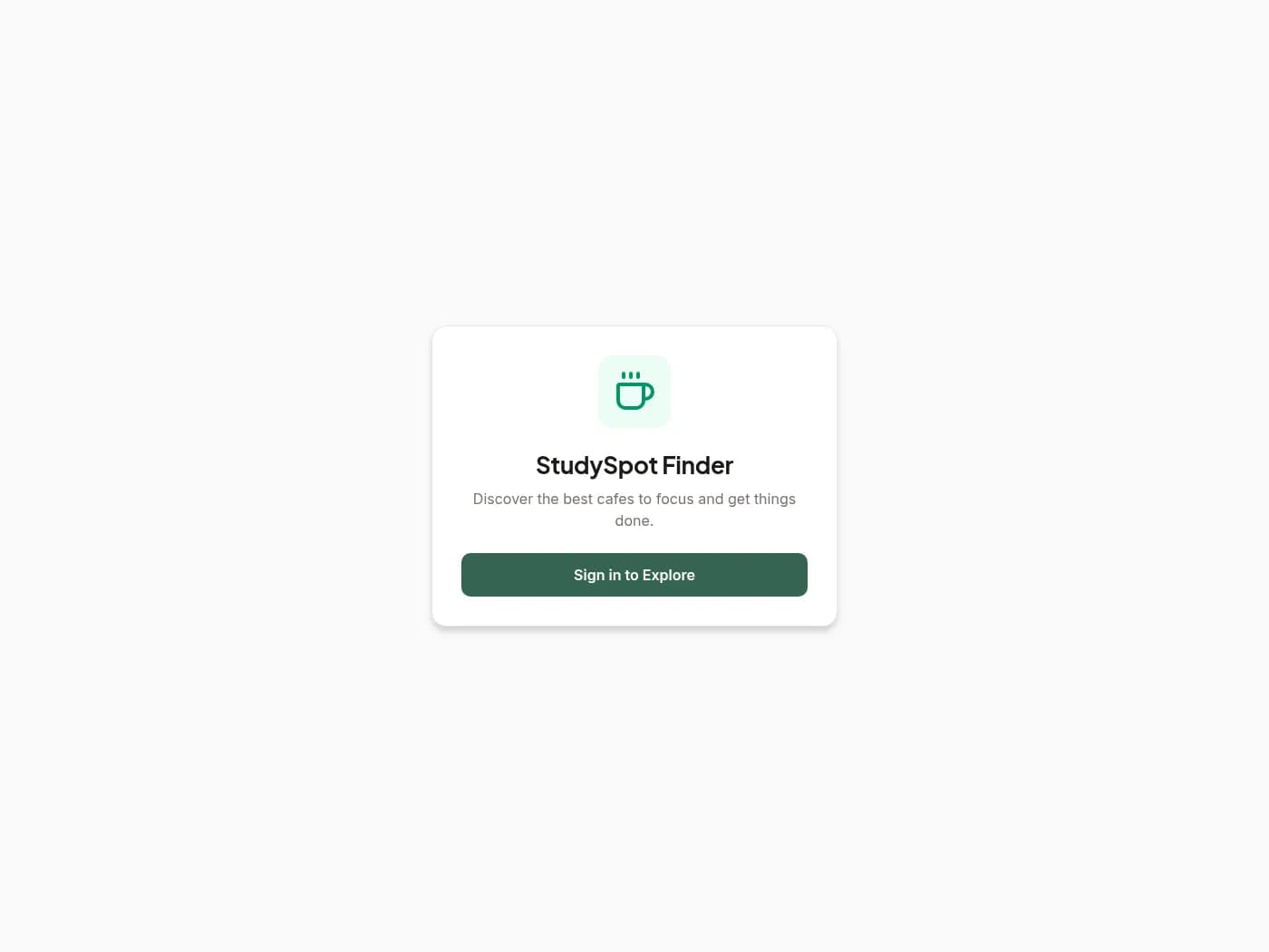 StudySpot Finder