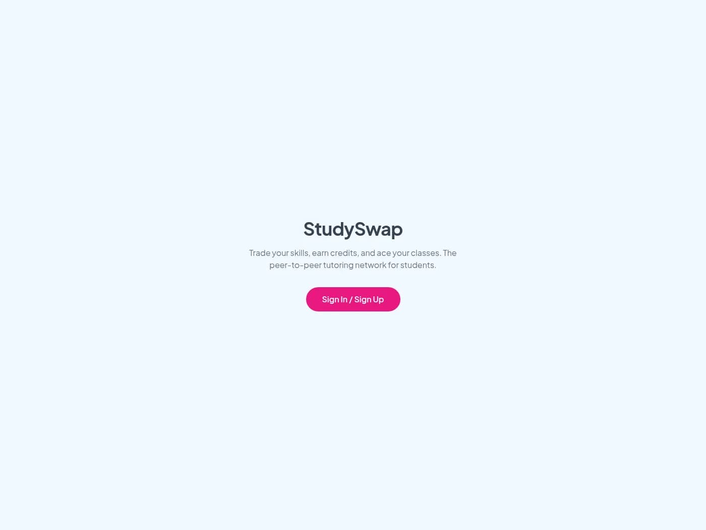 StudySwap MVP