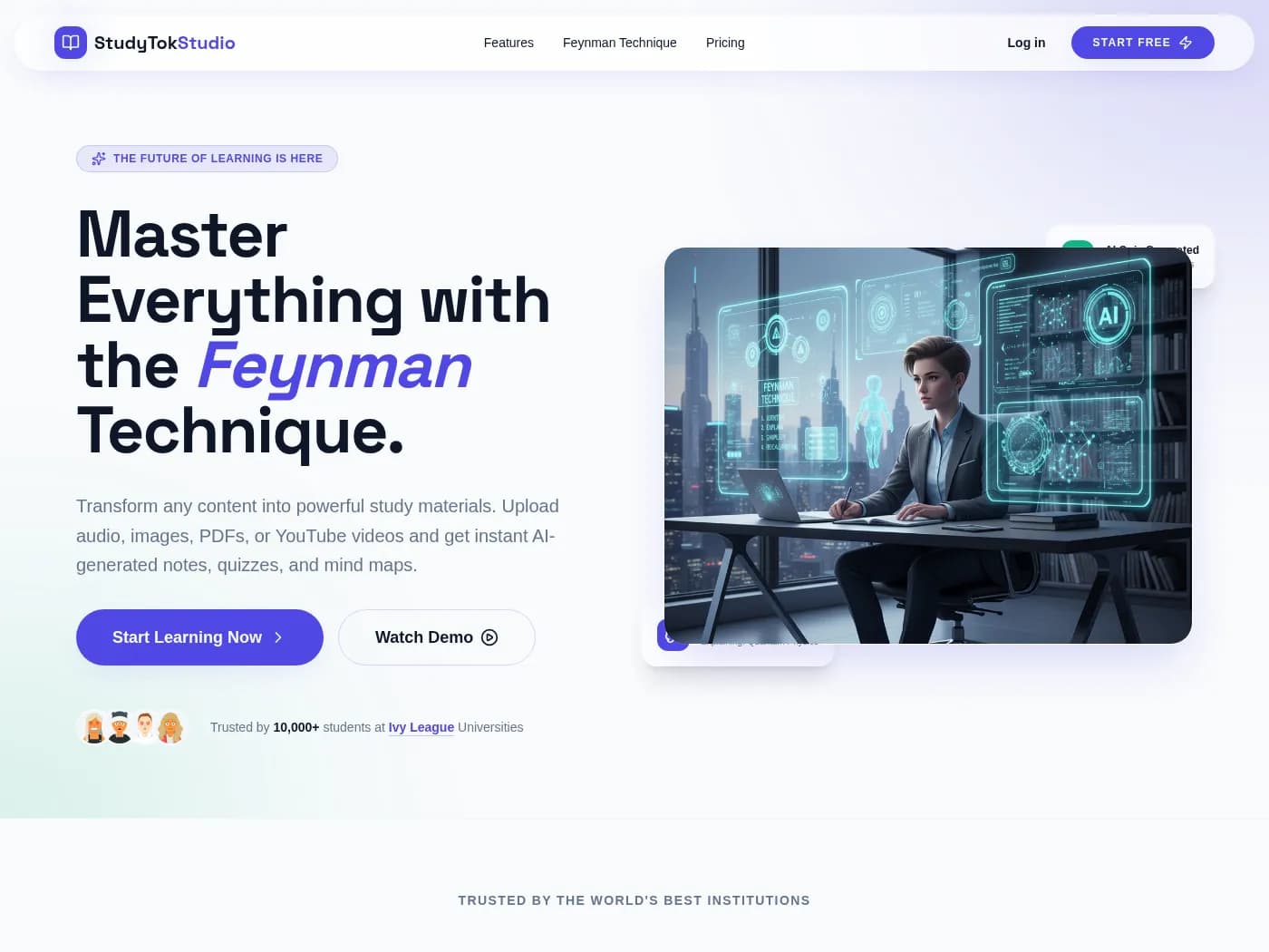 StudyTok Studio App
