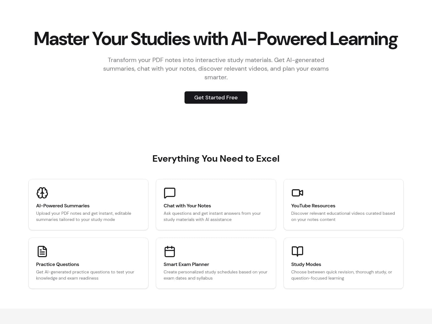 StudyWise AI Platform