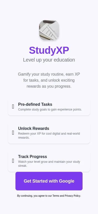 StudyXP Rewards