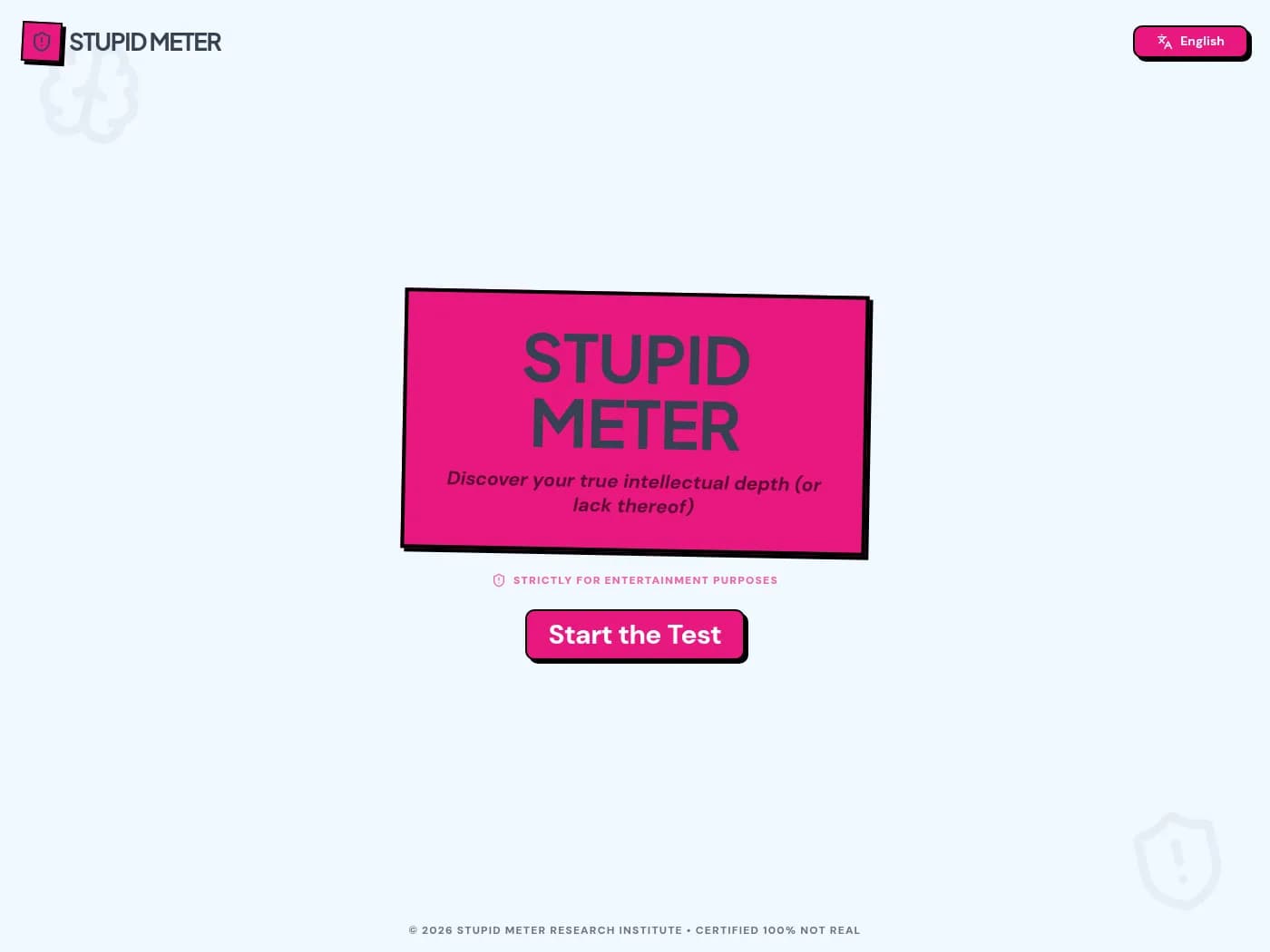 Stupid Meter Page