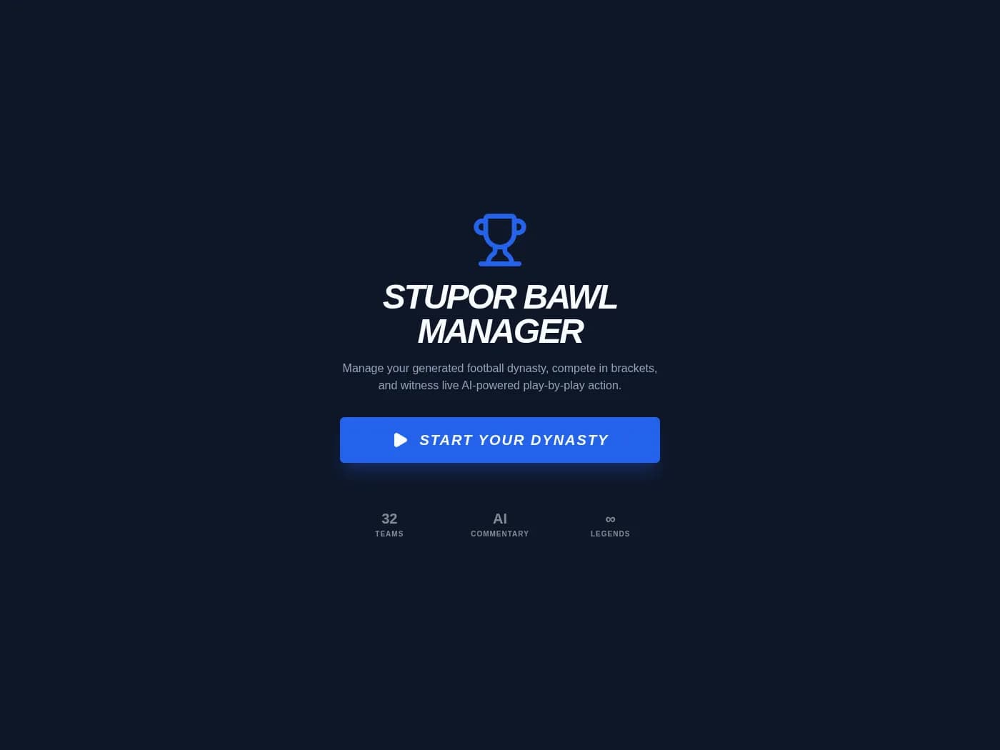 Stupor Bawl Manager