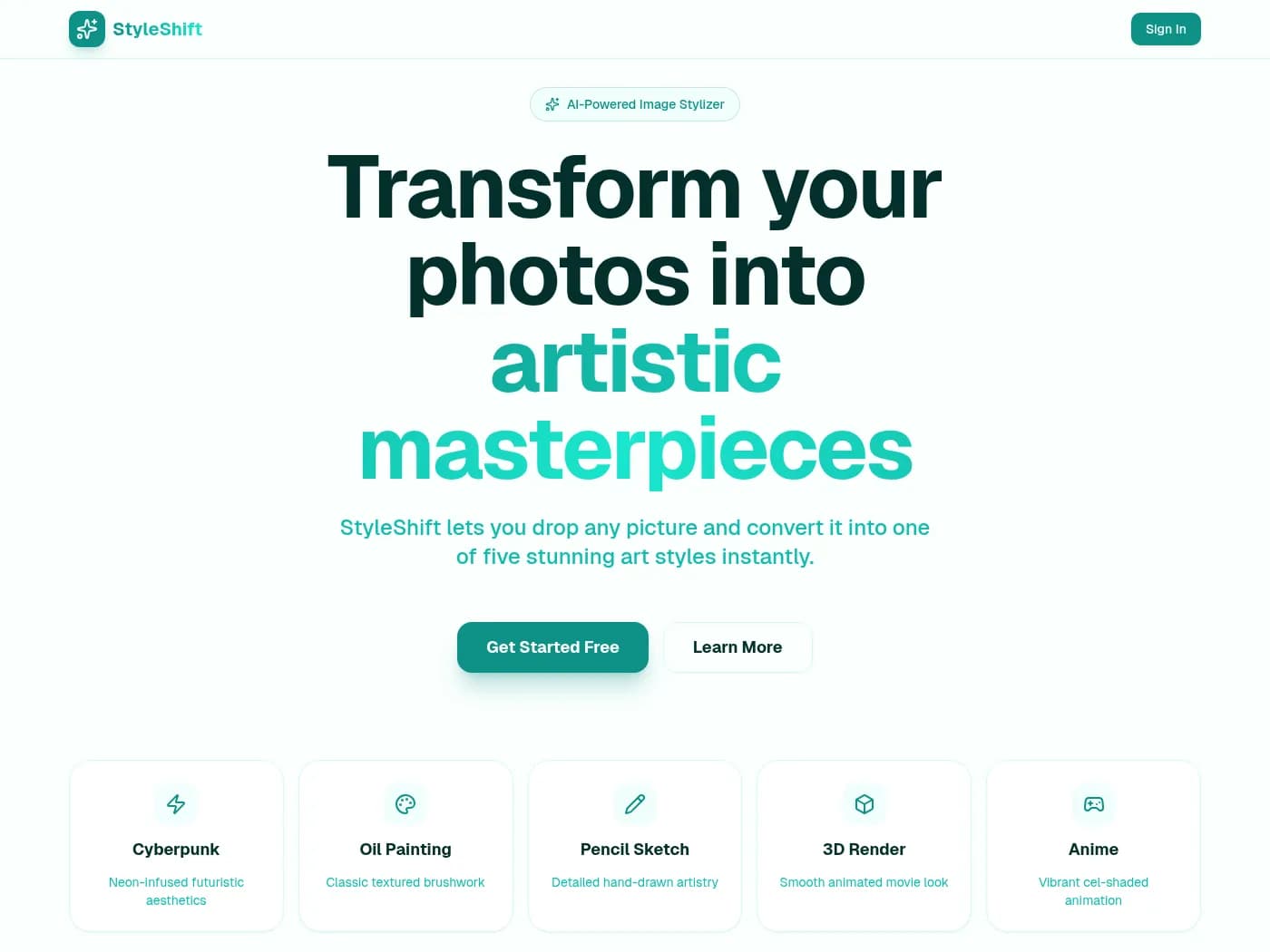 StyleShift Image Generator