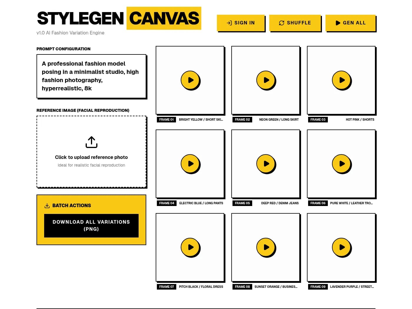 StyleGen Canvas