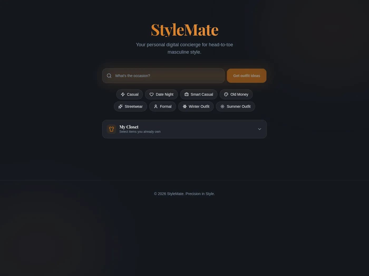 StyleMate Outfit Guide