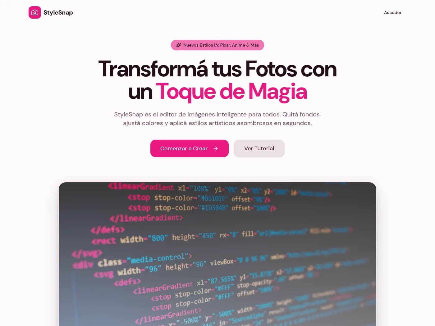 StyleSnap Editor