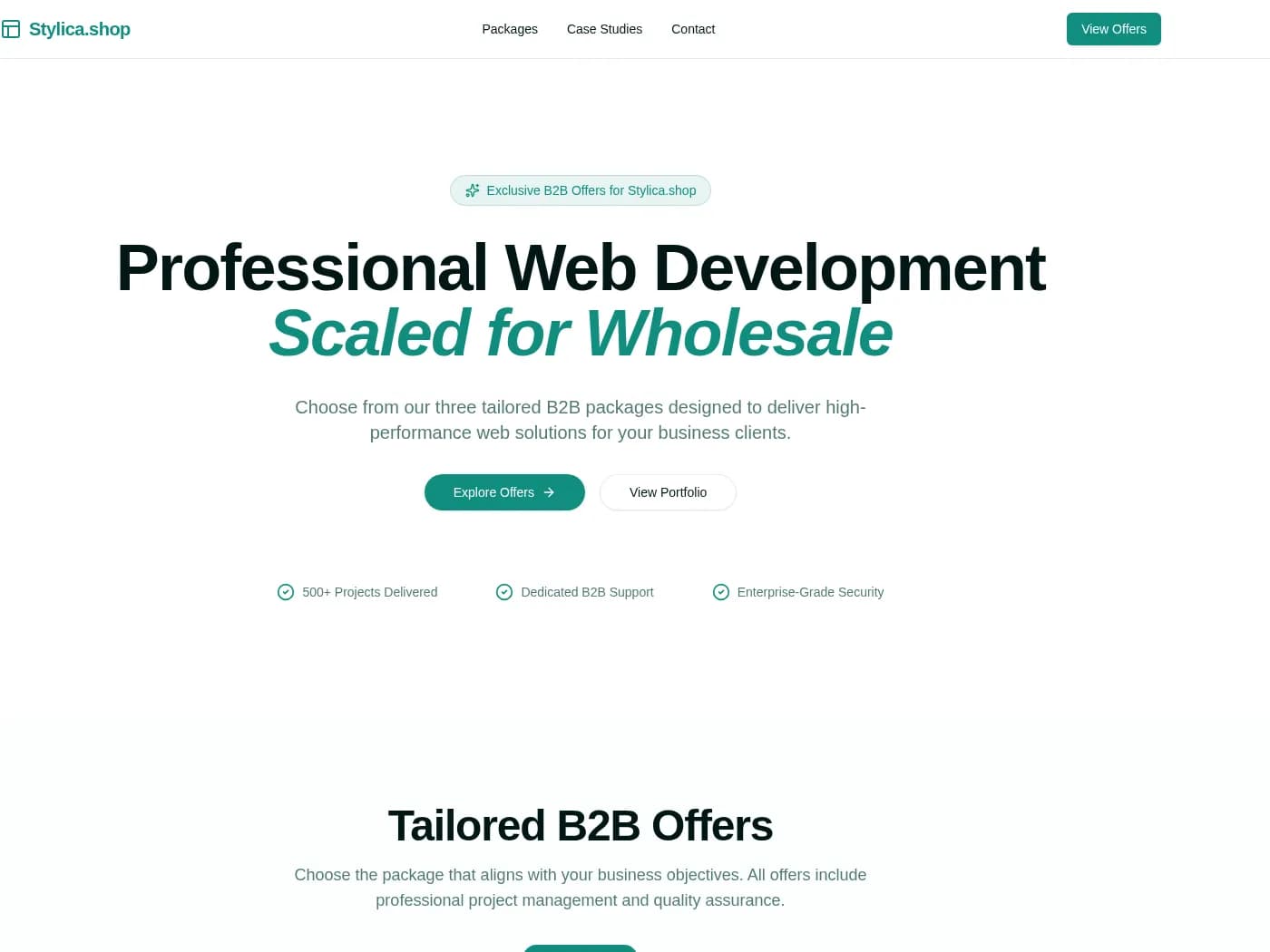 Stylica B2B Offers App