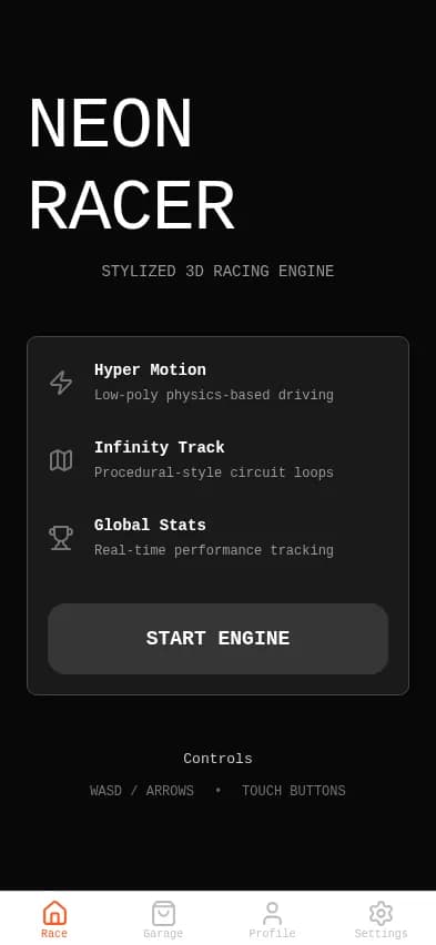 Stylized 3D Racing Game