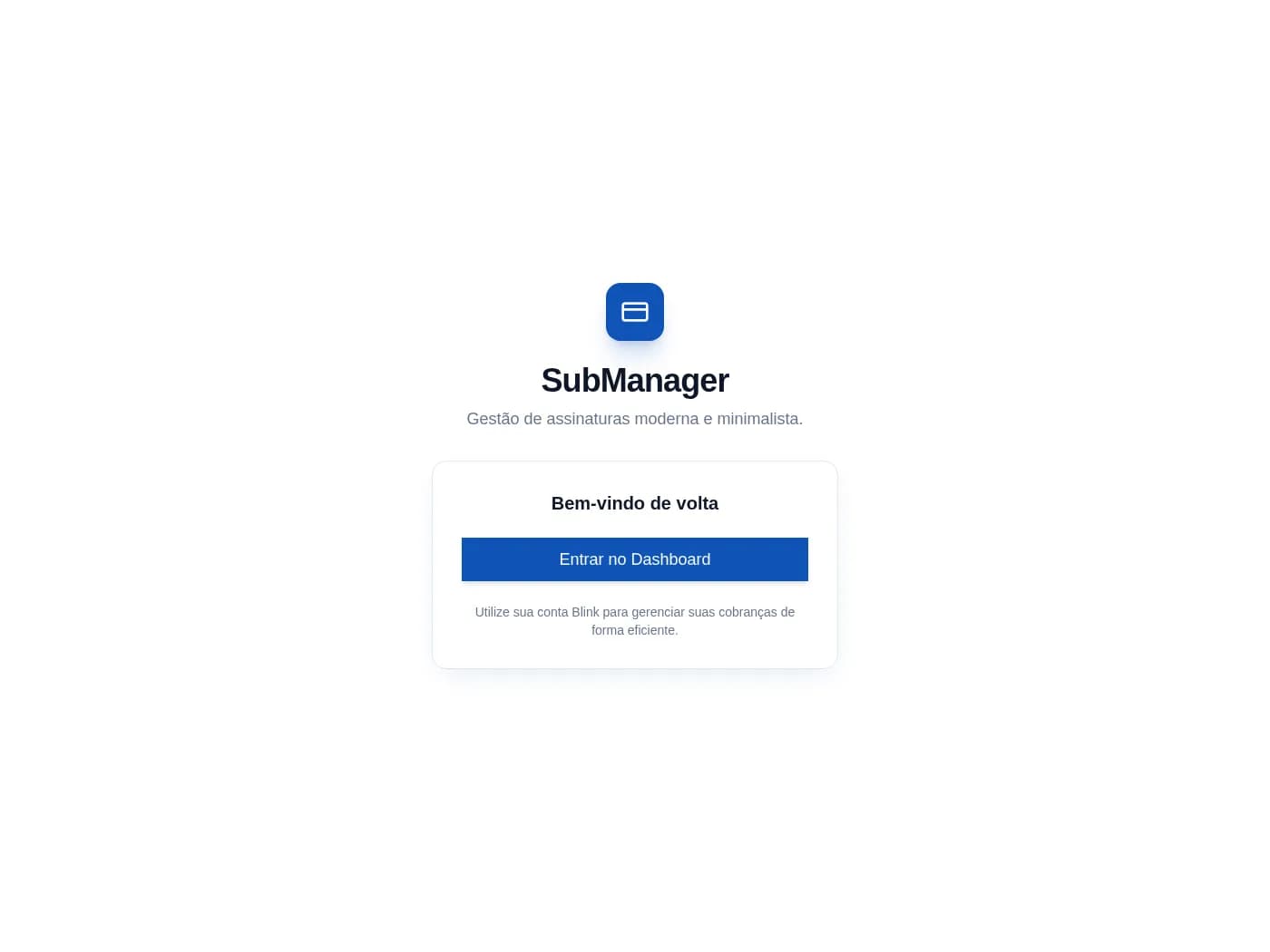 SubManager Frontend