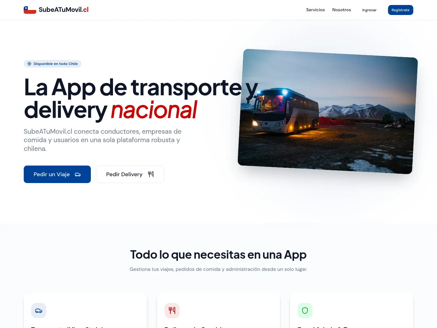 SubeATuMovil Multi-Service App