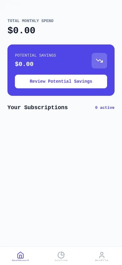 SubSaver Mobile