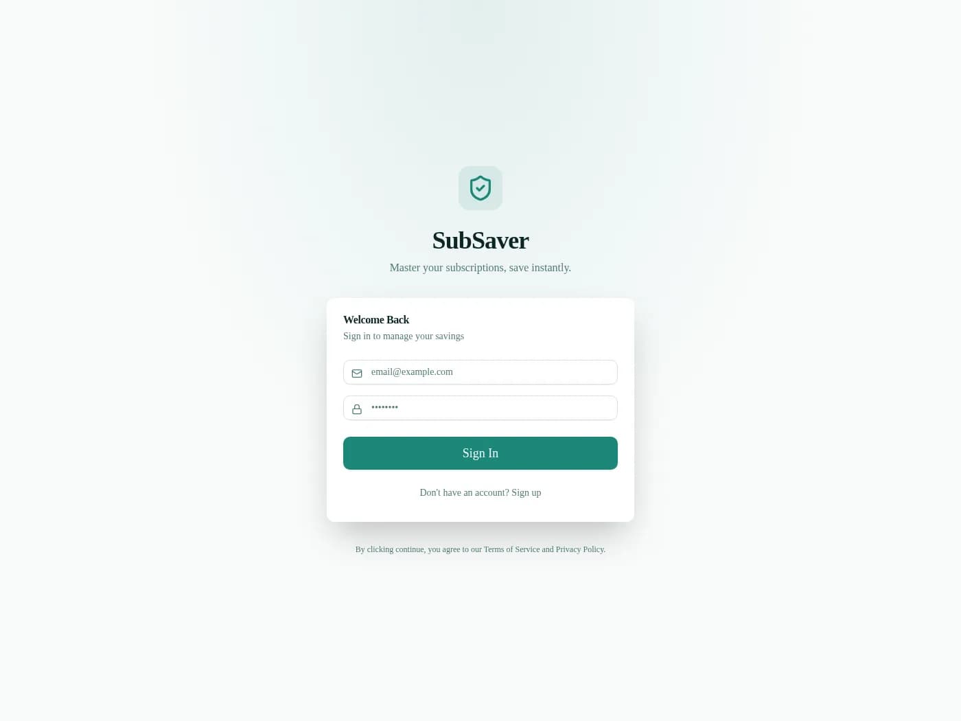 SubSaver MVP