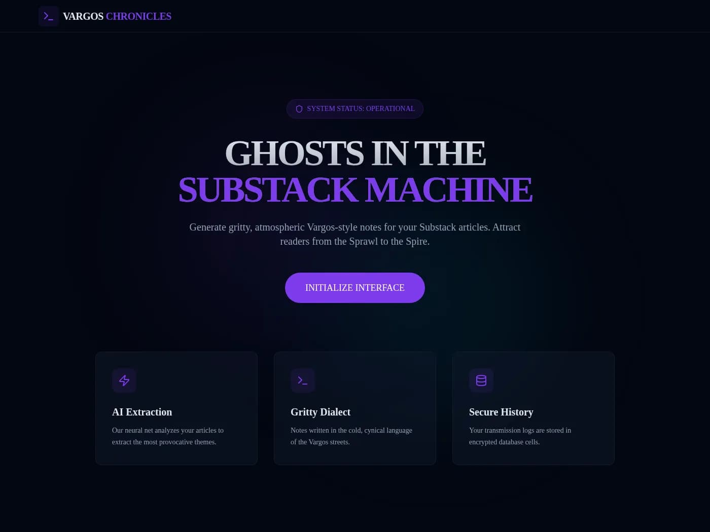 Substack Note Generator