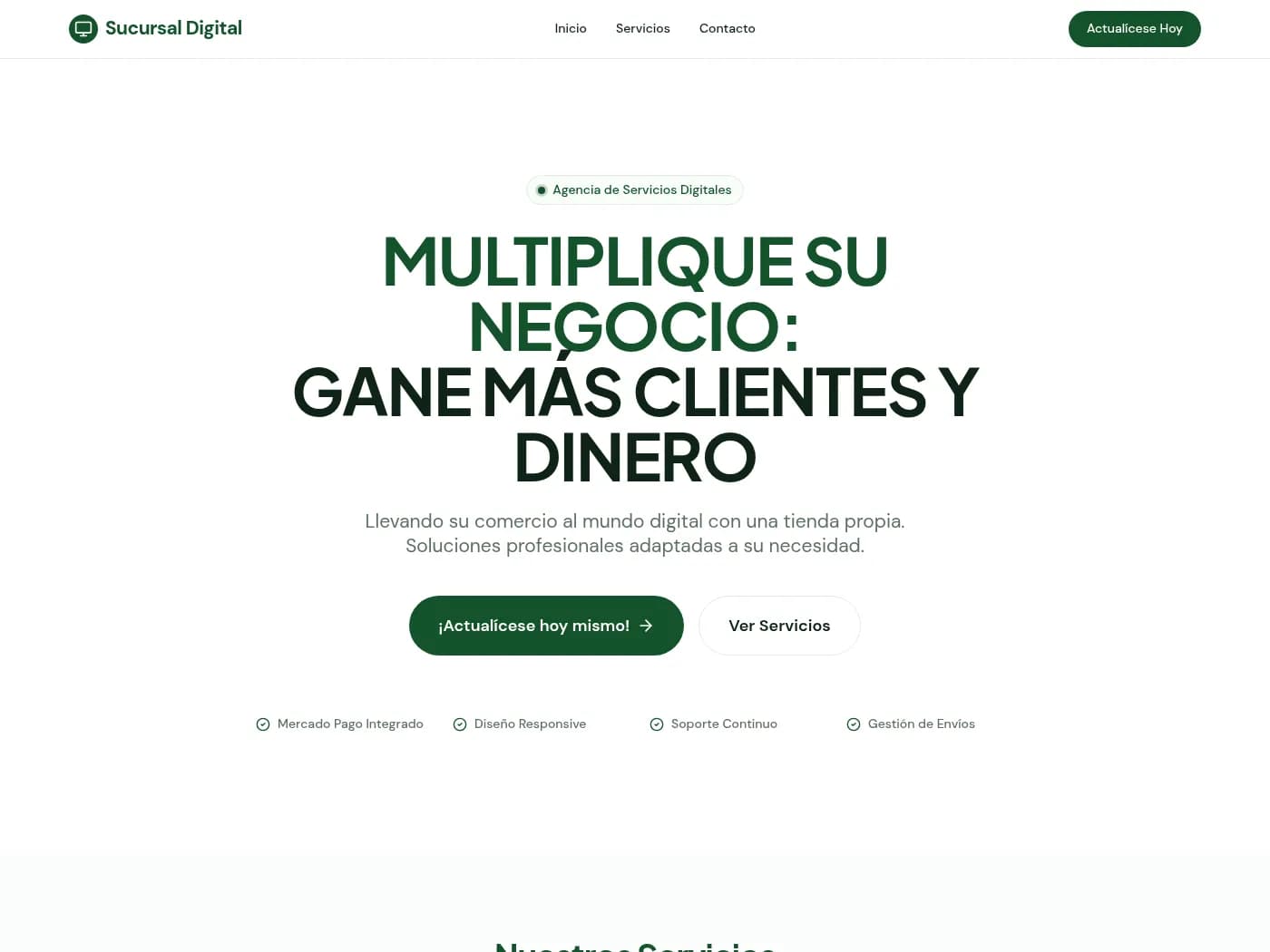 Sucursal Digital Landing
