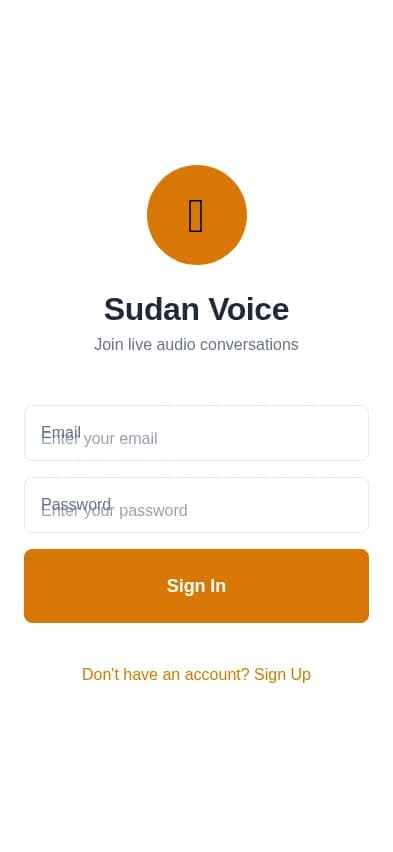 Sudan Voice Live Rooms