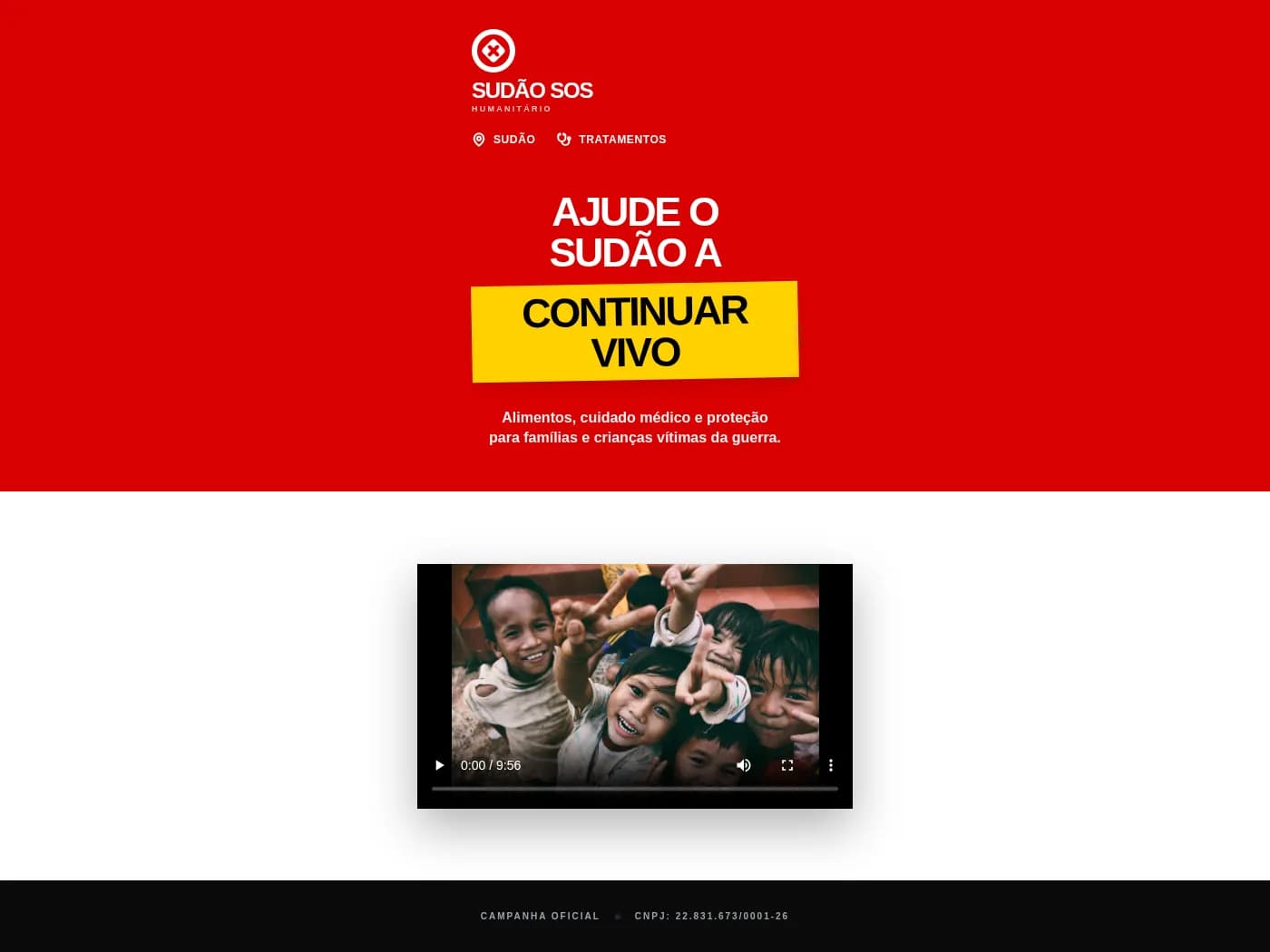 Sudão SOS Mobile Page