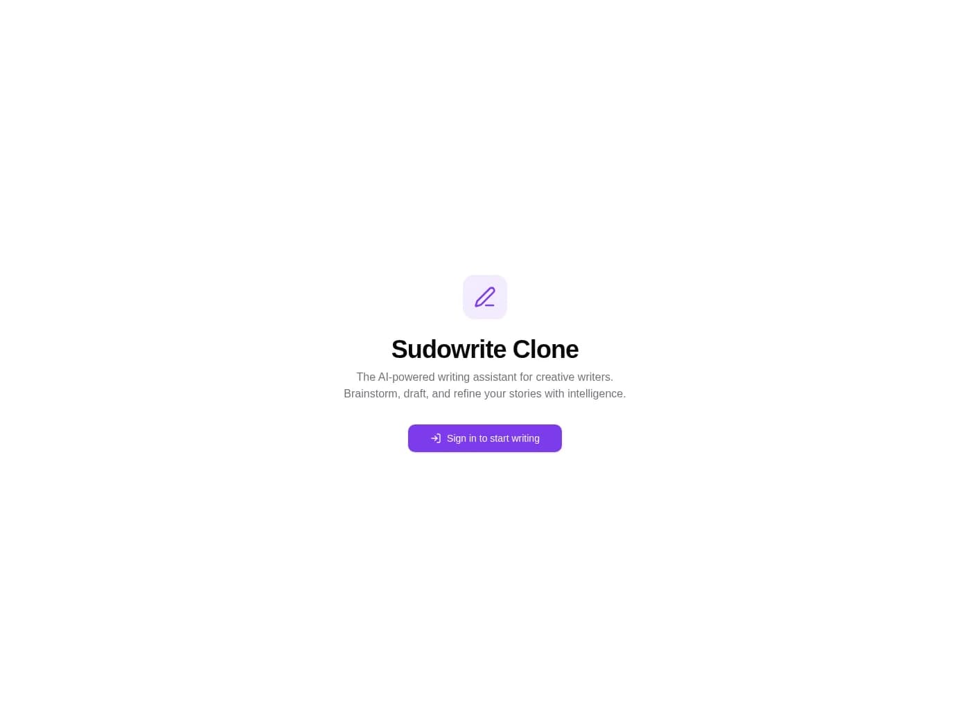 Sudowrite Clone