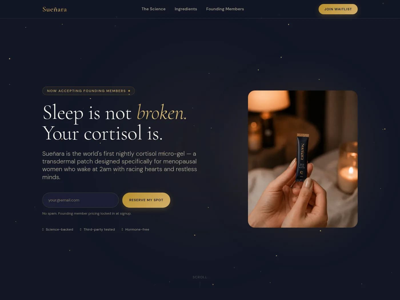 Sueñara Launch Page