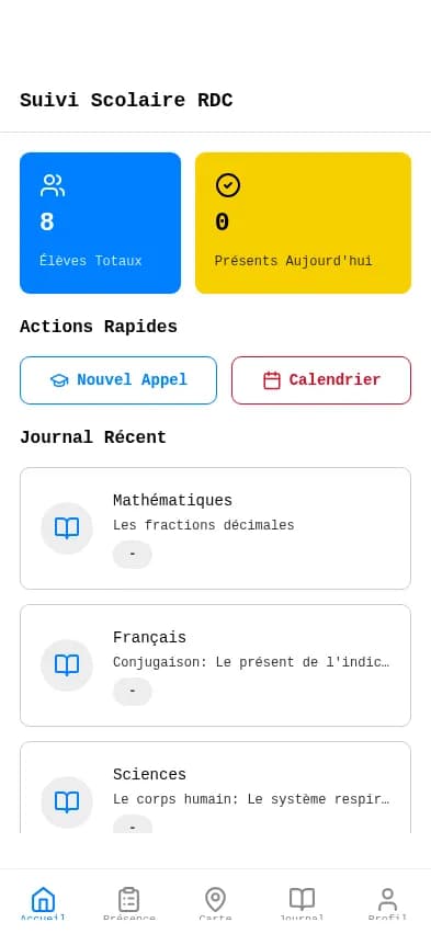 Suivi Scolaire RDC