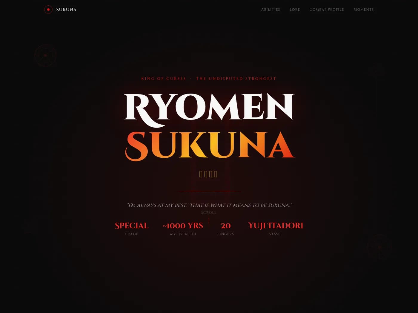 Sukuna Portfolio Showcase