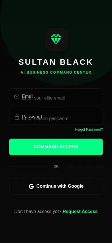 Sultan Black Pro AI OS