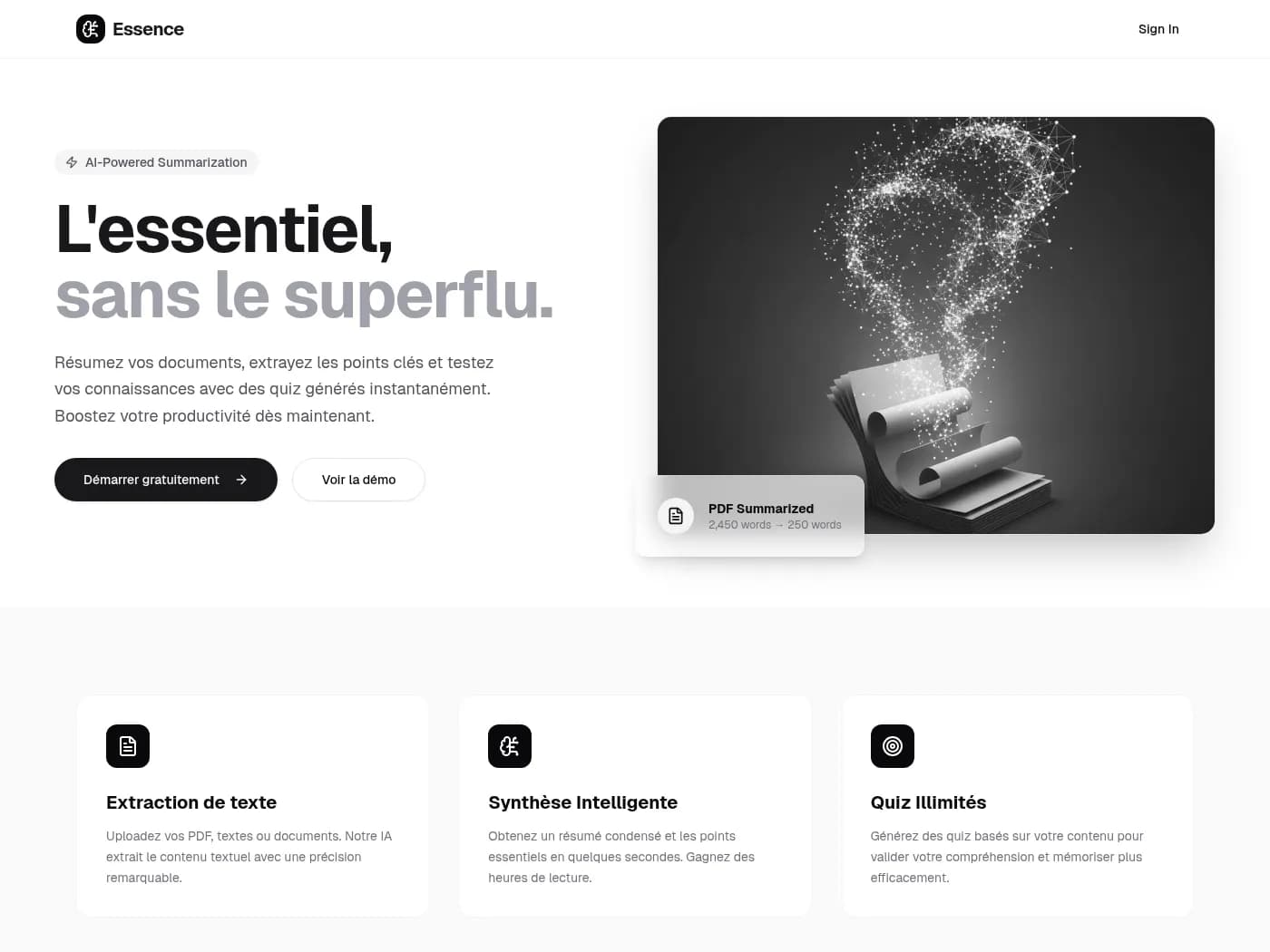 Essence Extractor Web