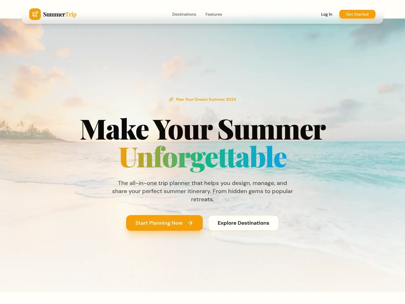 Summer Trip Planner