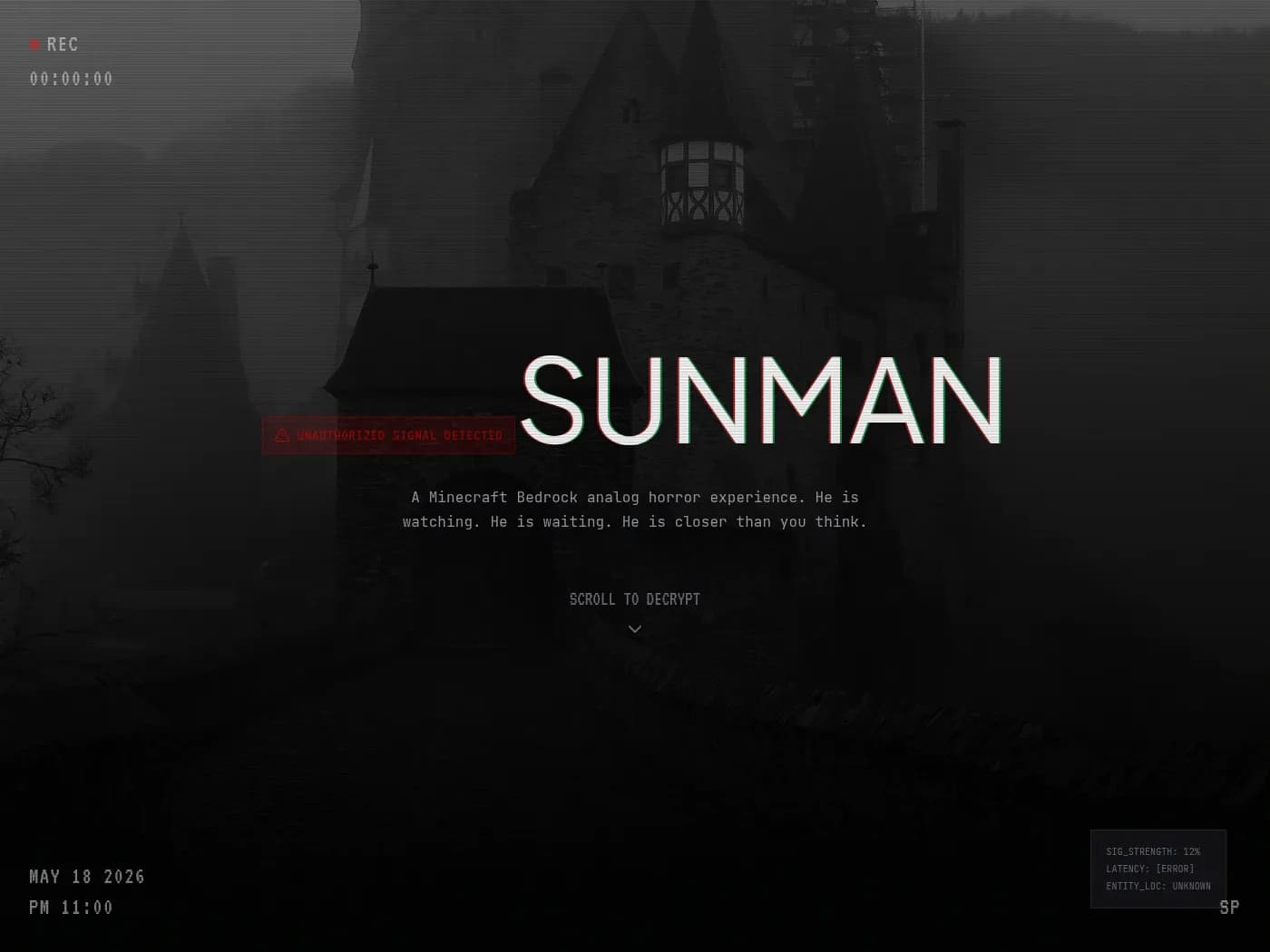 SUNMAN Analog Horror Addon