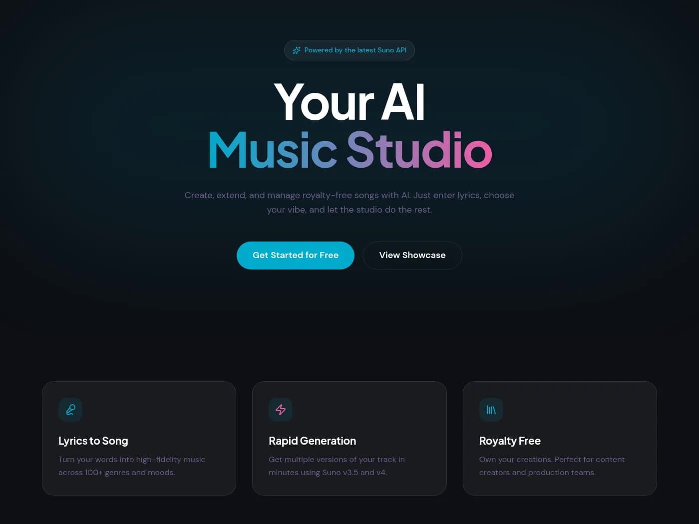 Suno AI Music Studio