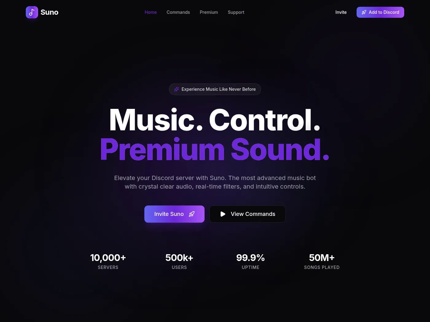 Suno Music Bot Site