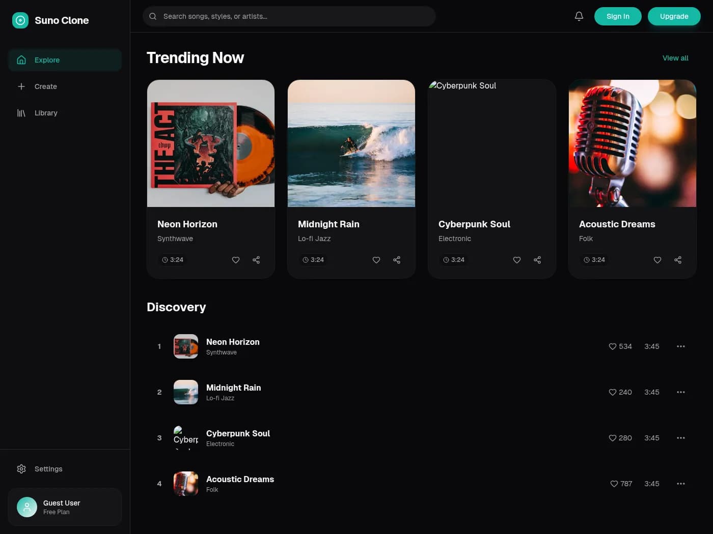 Suno Music Clone