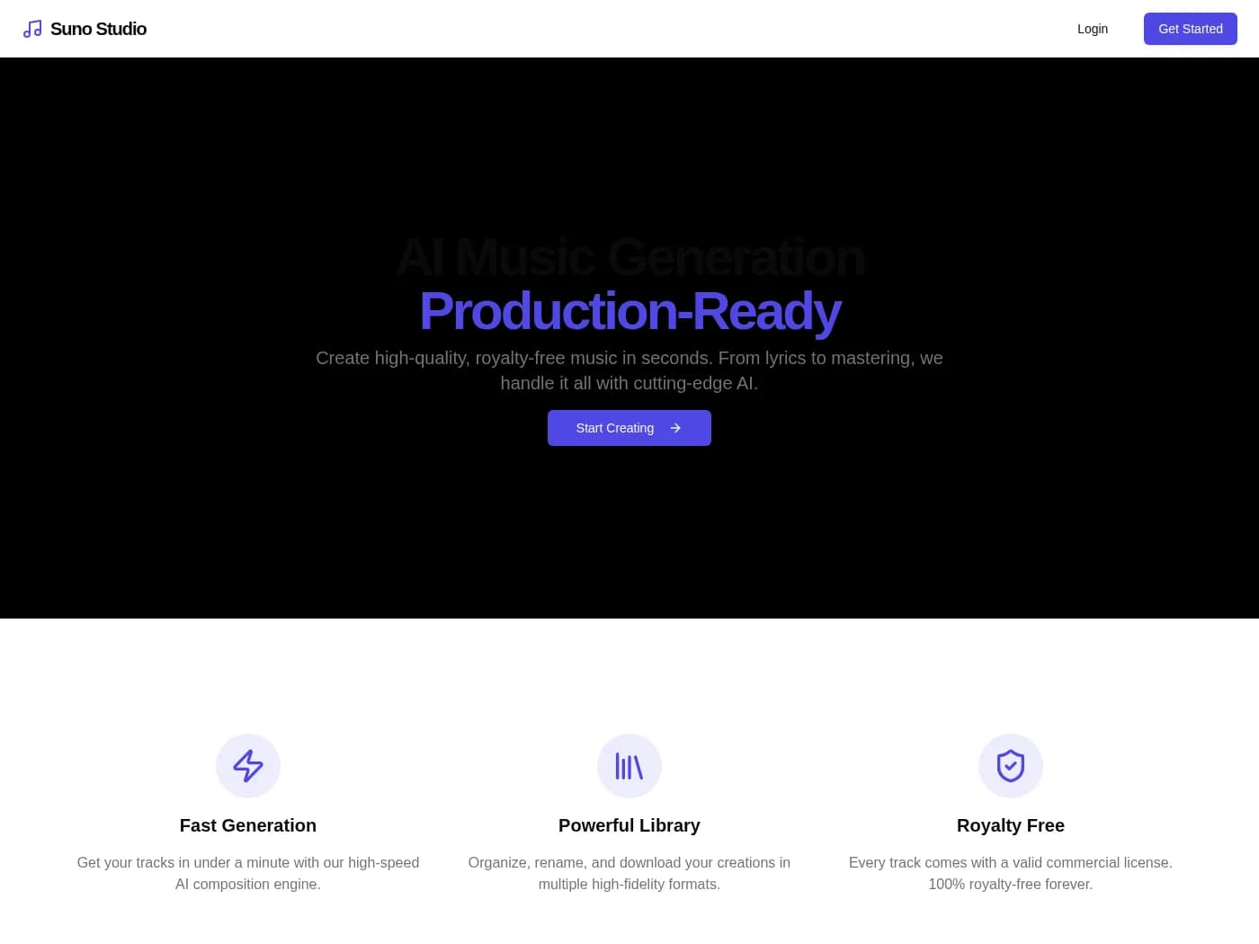 Suno AI Music Studio