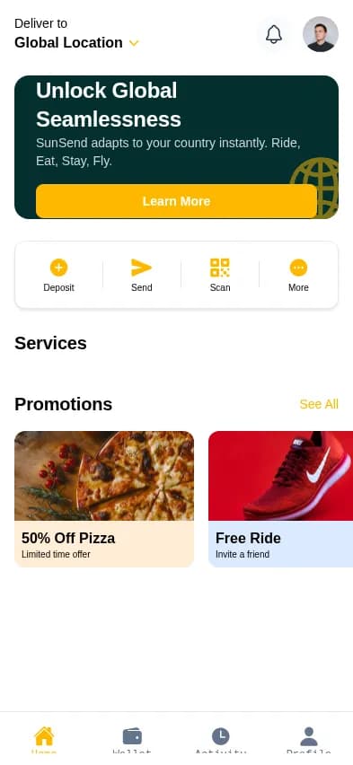 SunSend Super App