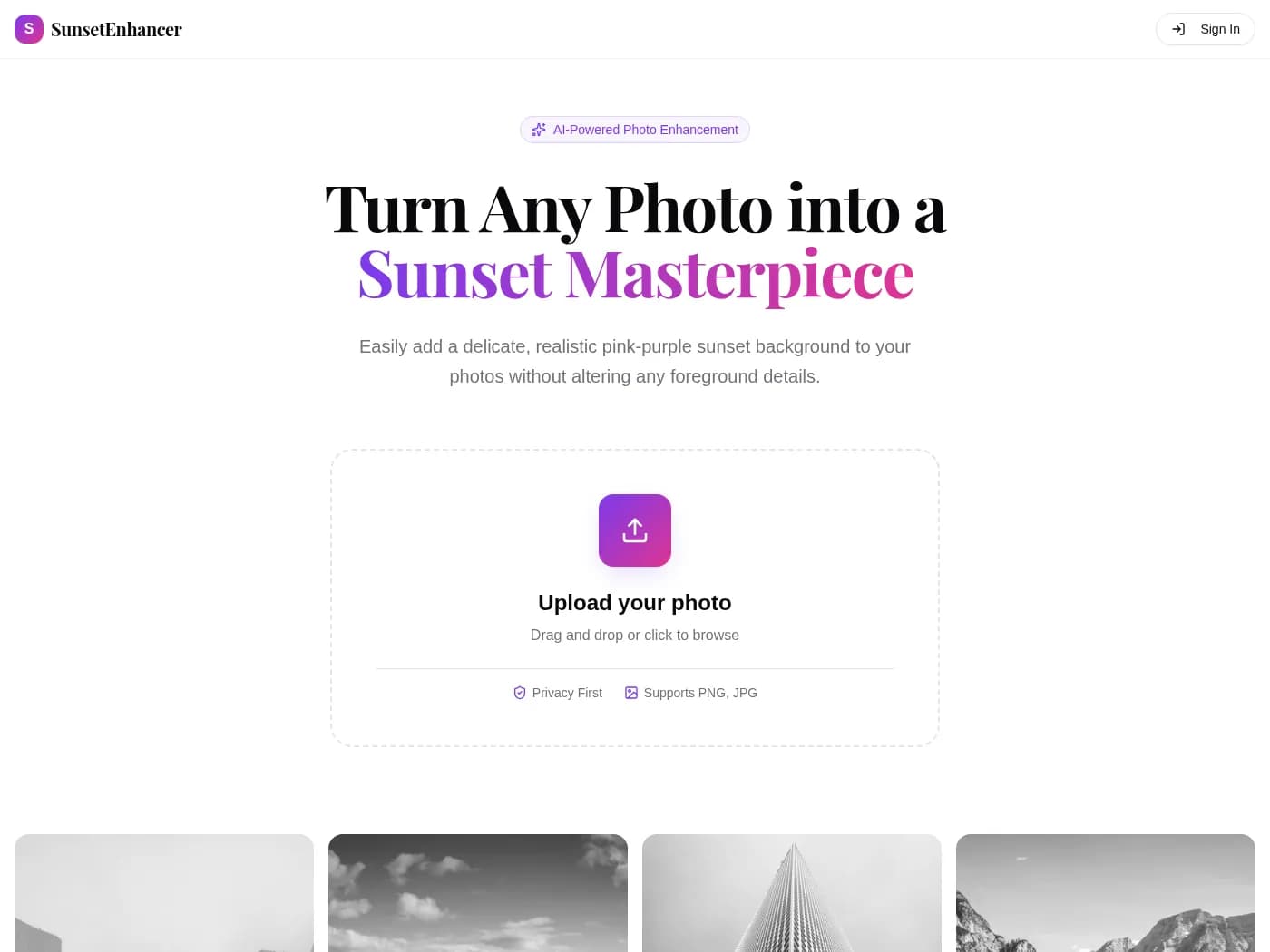 Sunset Photo Enhancer