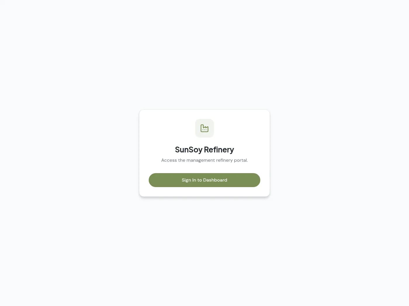 SunSoy Oil Refinery