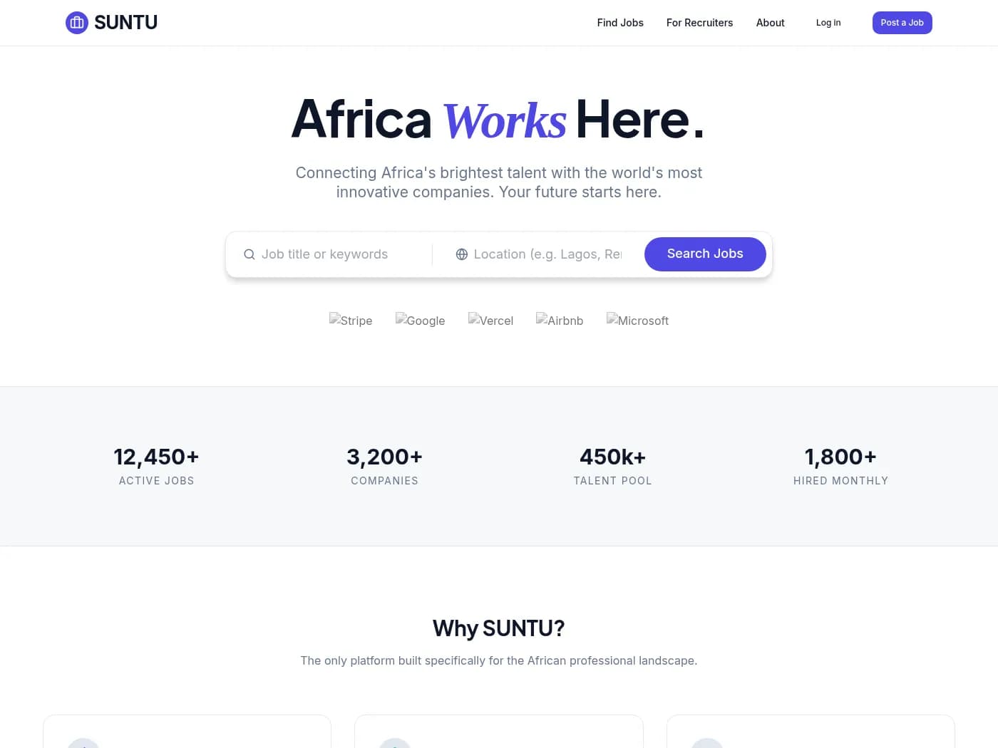 SUNTU African Job Platform