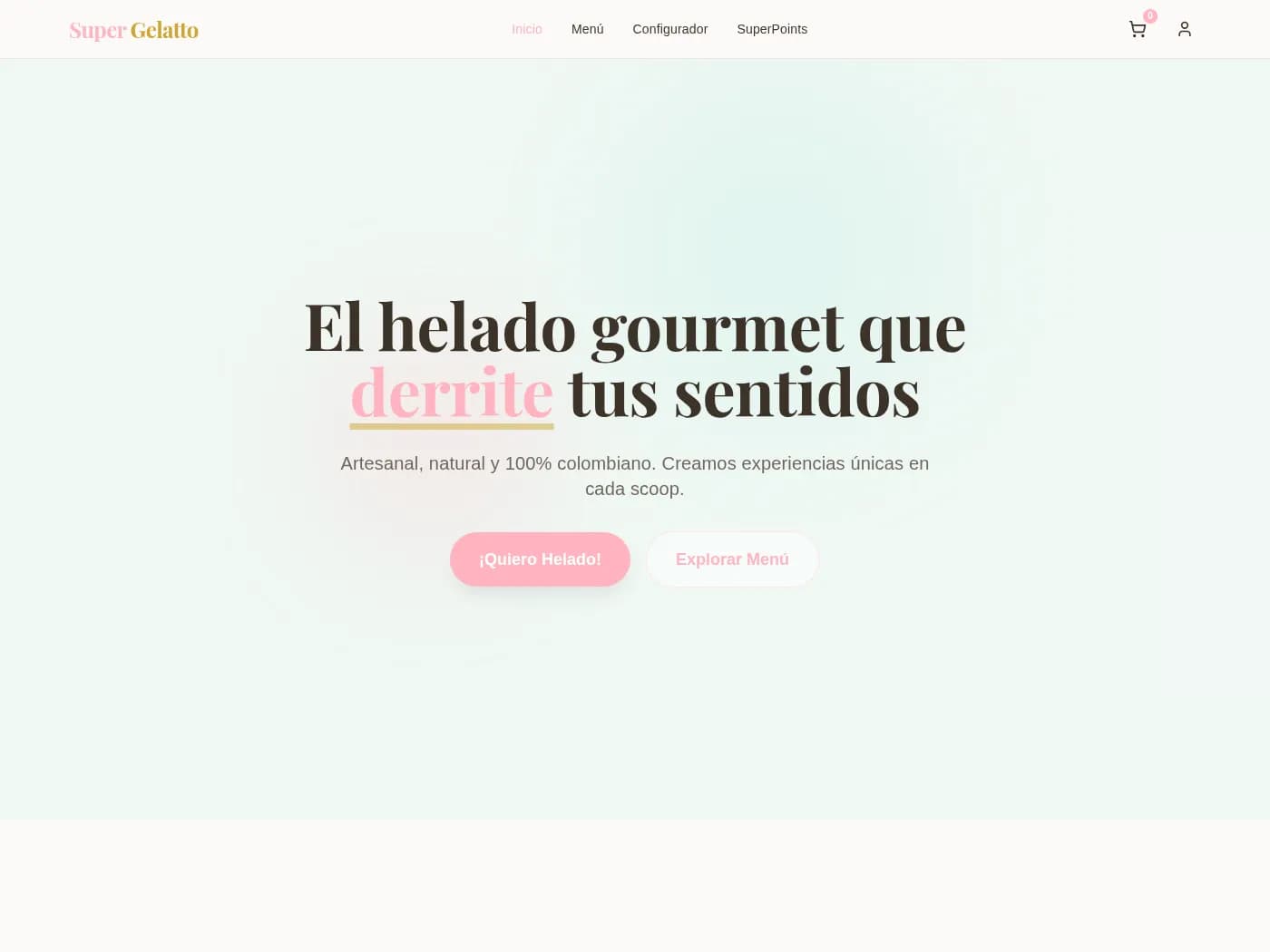 Super Gelatto Web App