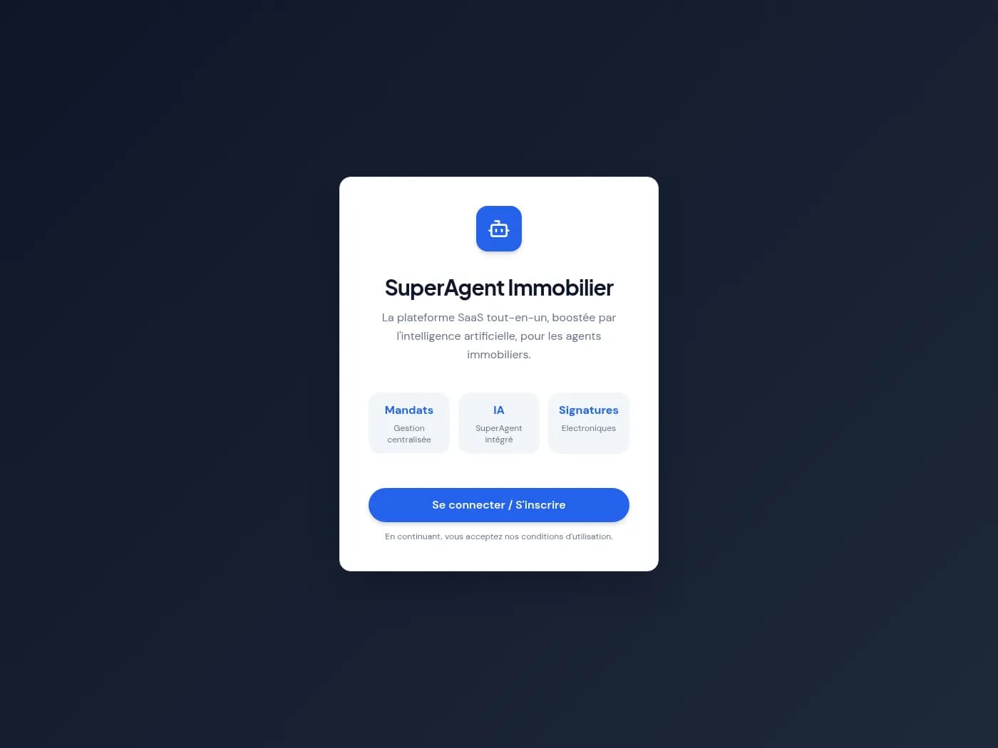 SuperAgent Immobilier SaaS