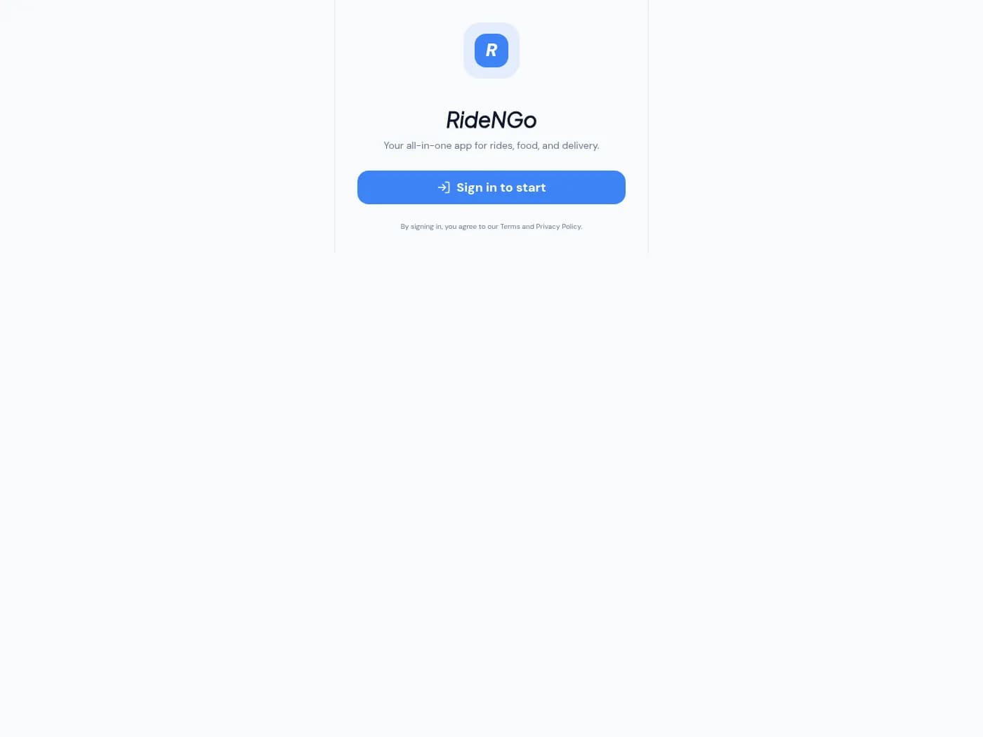 RideNGo Super App