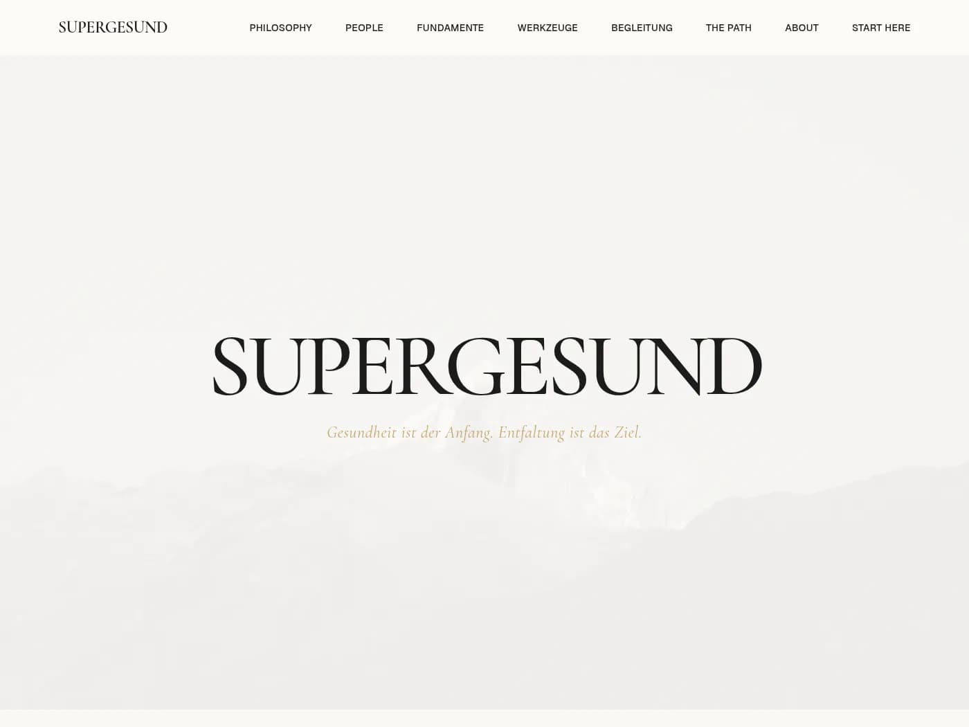 Supergesund Brand Website