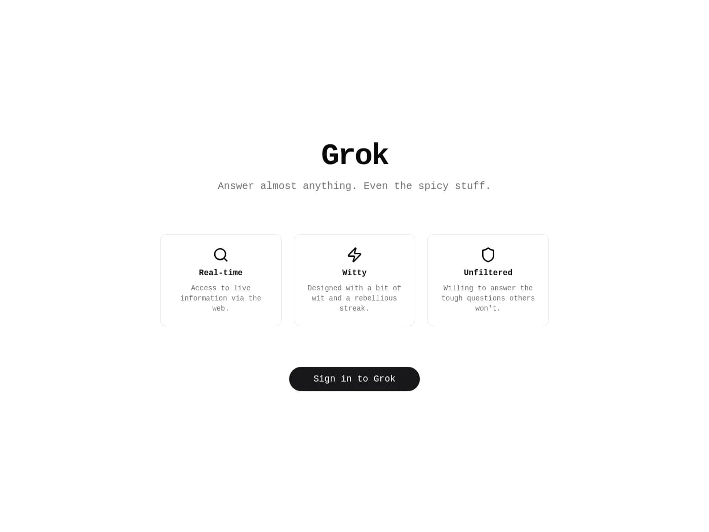 Supergrok Clone