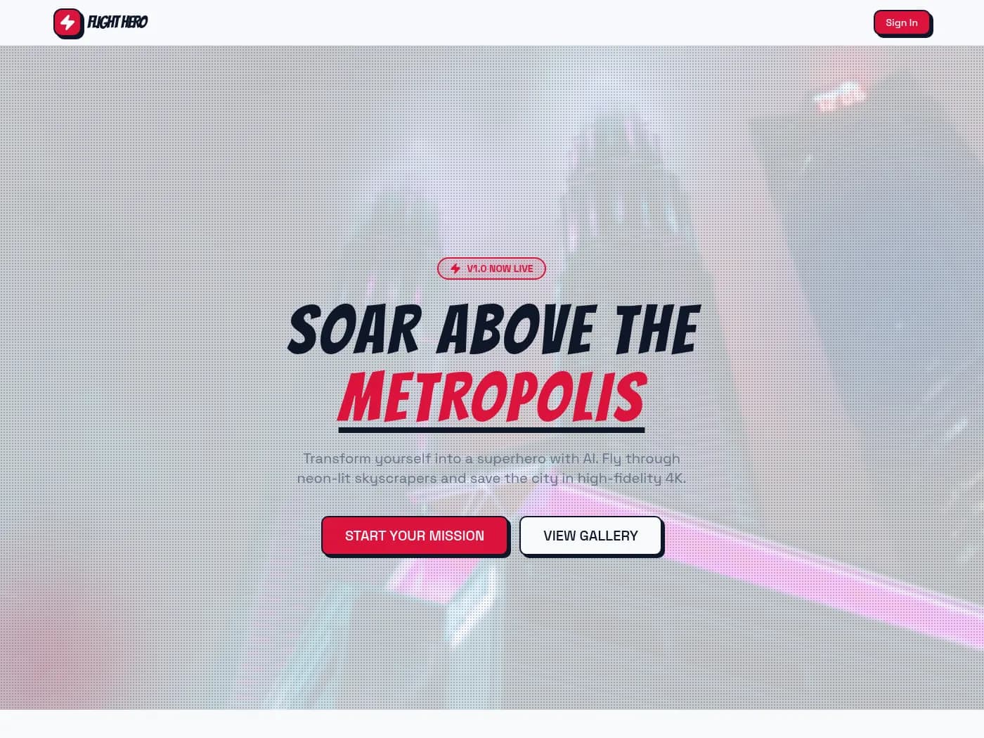 Superhero City Flight