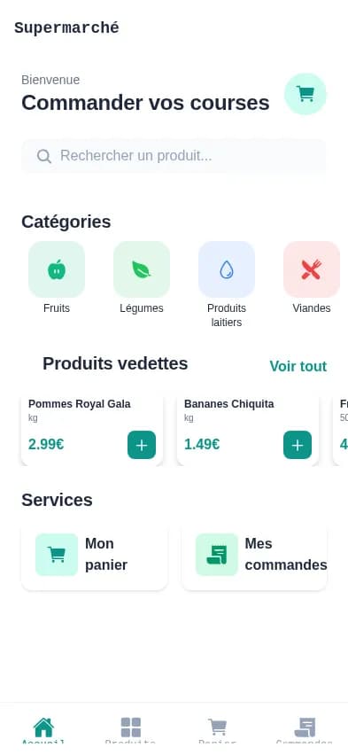 Supermarché Mobile Pay