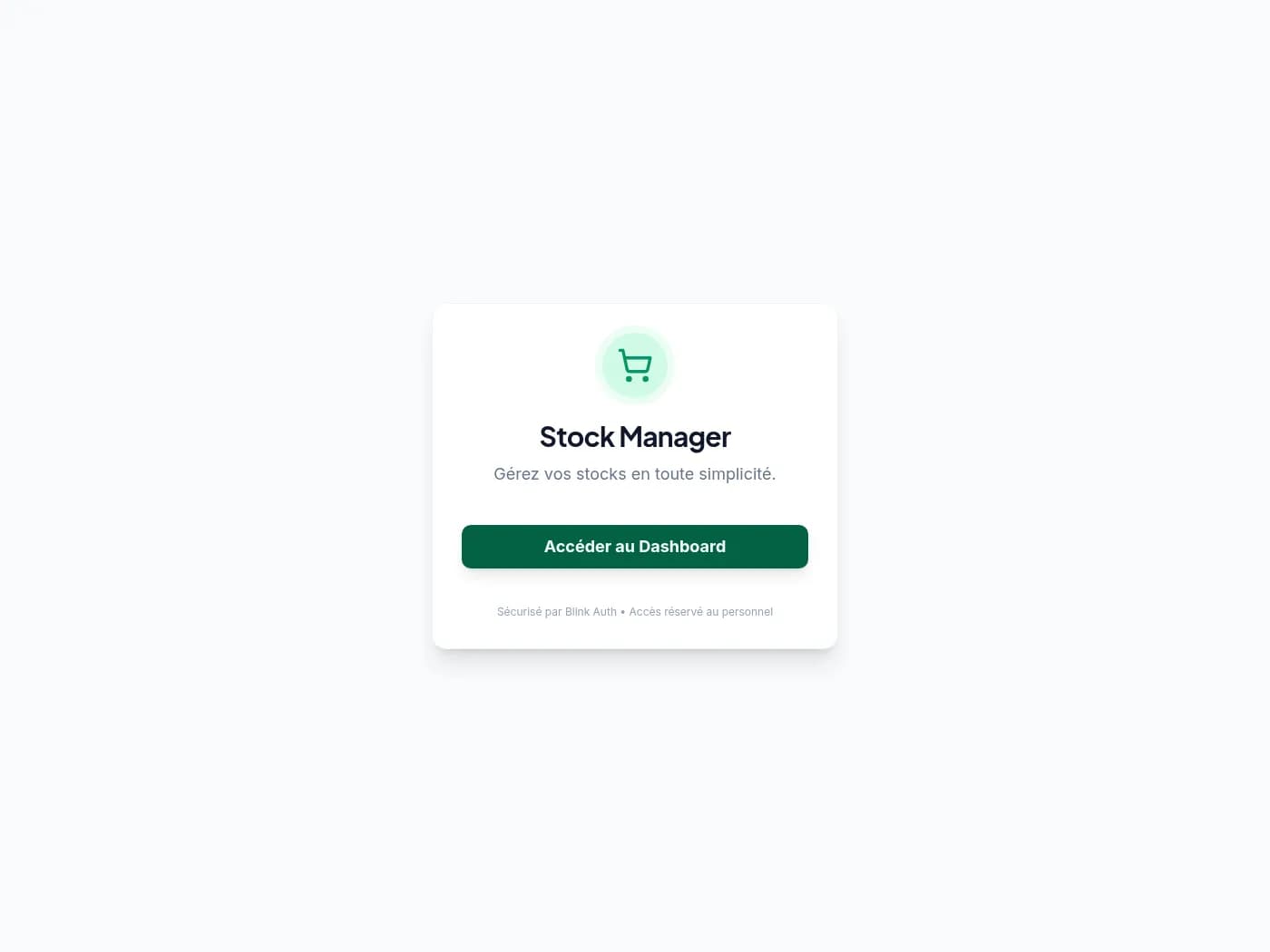 Supermarché Stock Manager