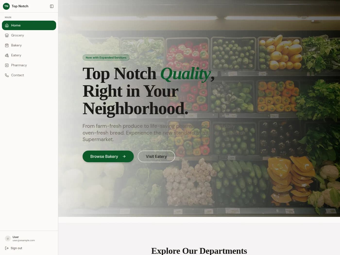 Top Notch Supermarket Hub