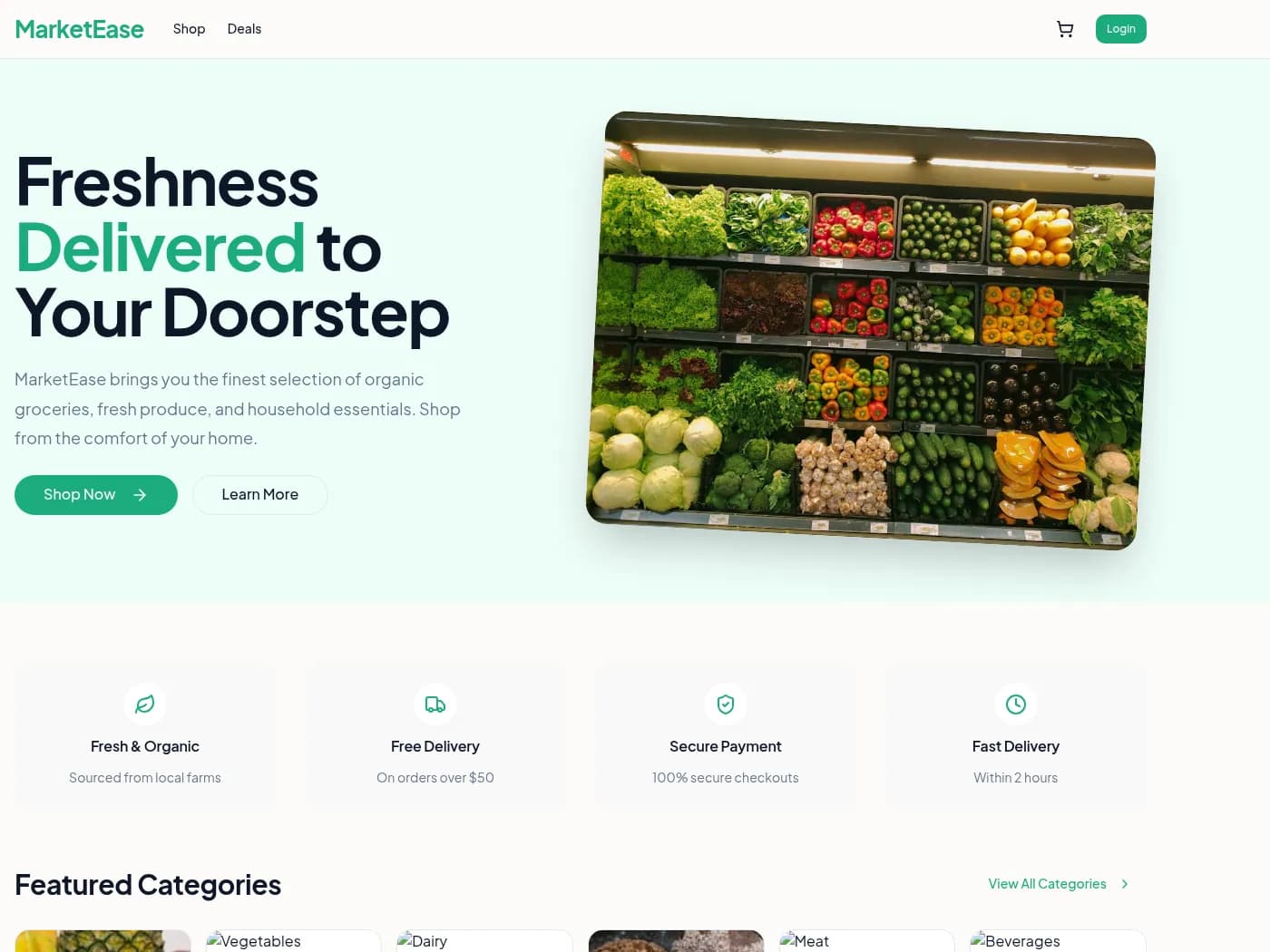 MarketEase Web App